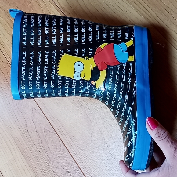 Shoes | Rare Bart Simpson Kids Rain Boots | Poshmark
